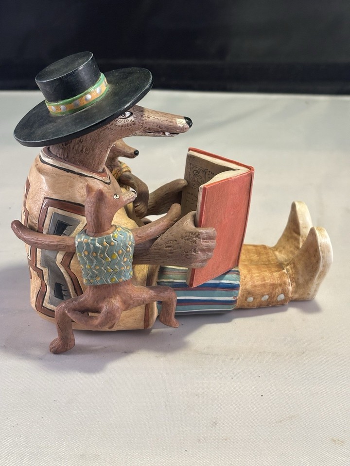 Robert Shields Coyote Storyteller Figurine | eBay