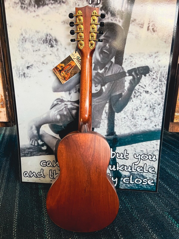 MELE HANDMADE SOLID MAHOGANY 8-STRING TENOR UKULELE | eBay