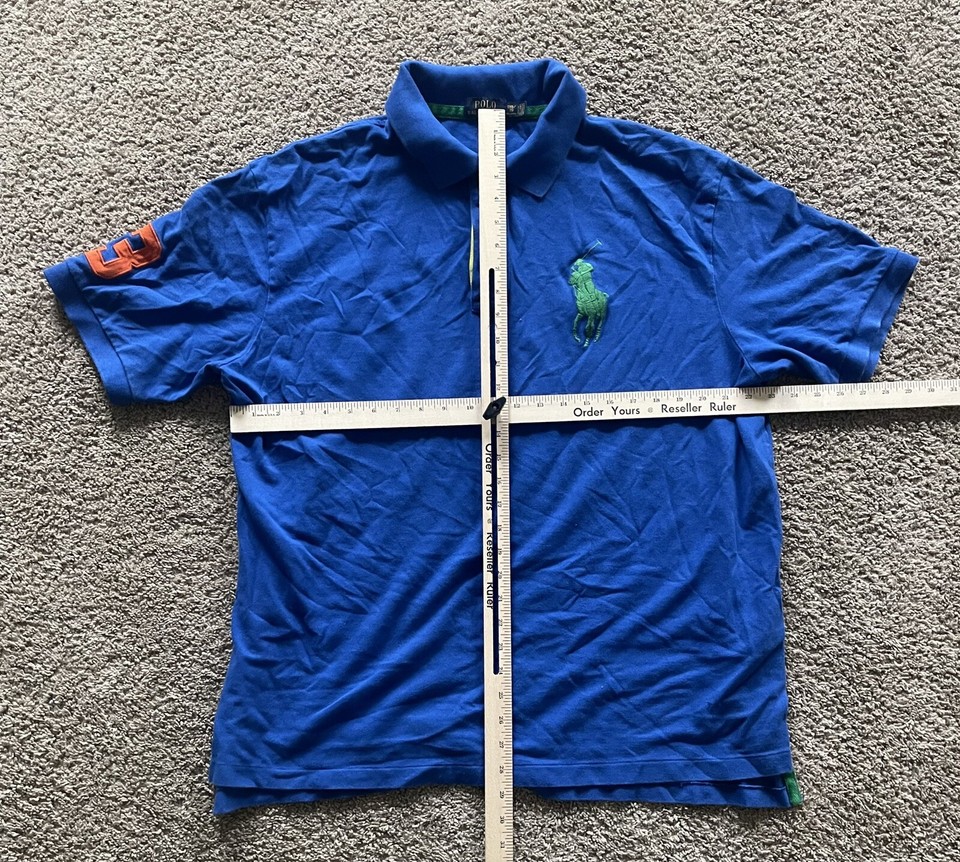Polo Ralph Lauren 2XB/2G Big Pony #3 Royal Blue Rugby | eBay