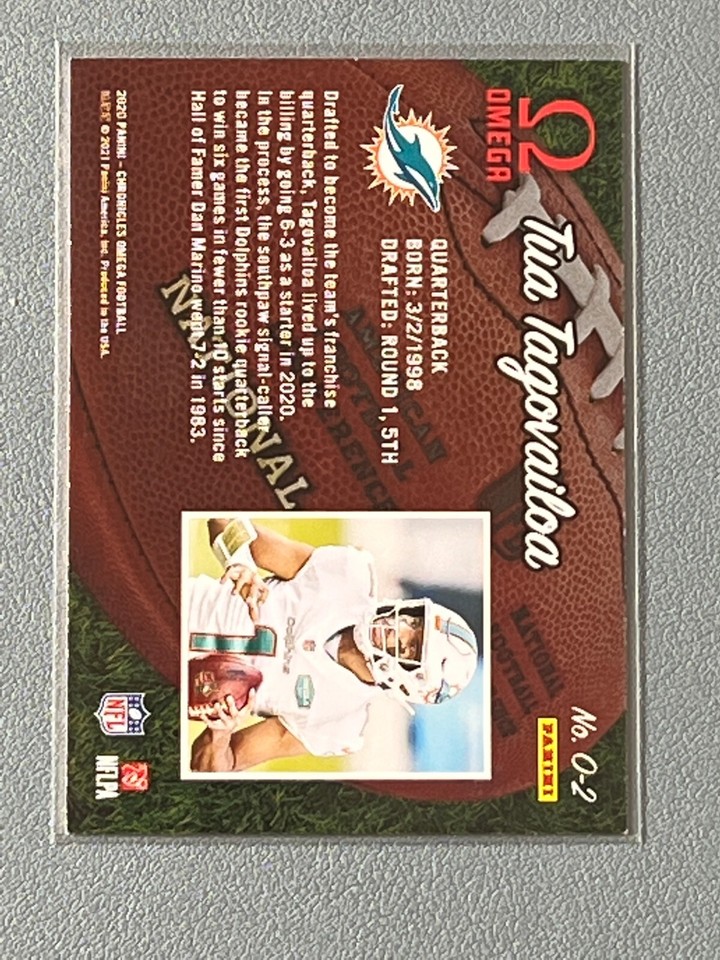 2020 Chronicles Football Omega Tua Tagovailoa #O-2 Rookie RC Miami ...