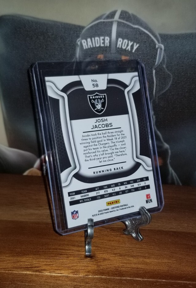 Josh Jacobs /25 Gold Certified Raiders Green Bay Packers Alabama ...