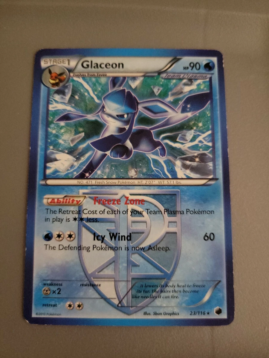 Glaceon Pokemon Card Plasma Freeze