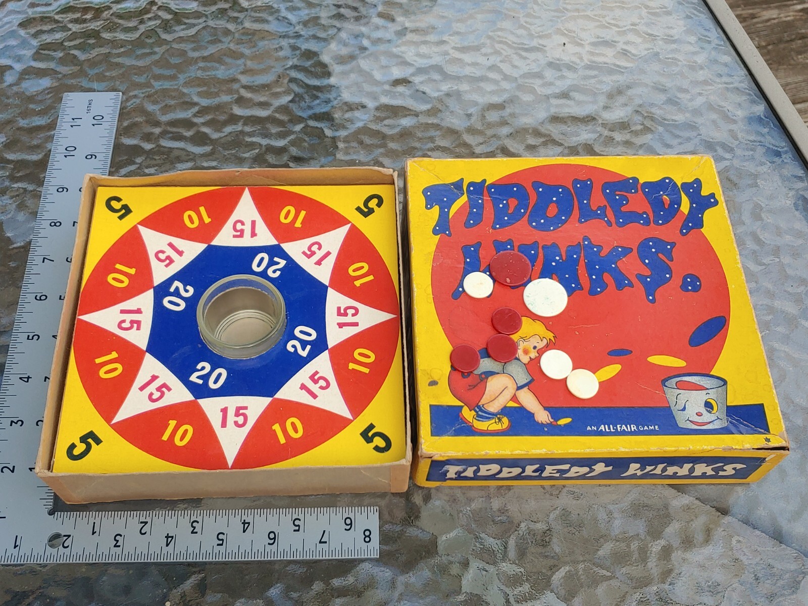 Vintage Tiddly Winks Game Vibrant Colors 1950s Incomplete Good Cond | eBay