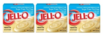 Jello Sugar Free Vanilla Instant Pudding & Pie Filling Mix 3 Pack | eBay