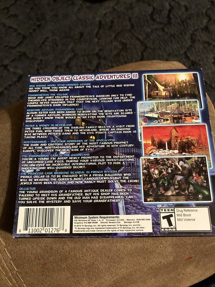 Hidden Object Classic Adventures III 3 Game 8 Pack PC Windows XP Vista ...
