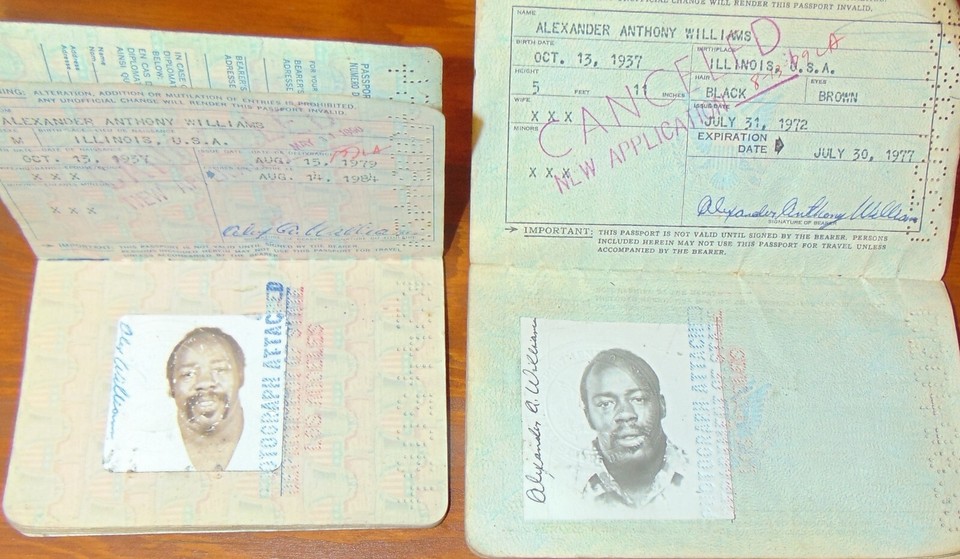 VERY OLD RARE *2 TWO Passports 1972 to 1984 World Travel Stamps African ...