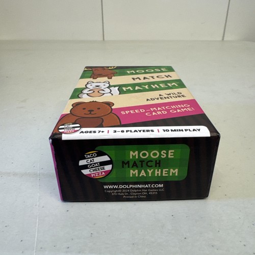 Moose Match Mayhem - by Taco Cat Goat Cheese Pizza, Card Matching Game ...