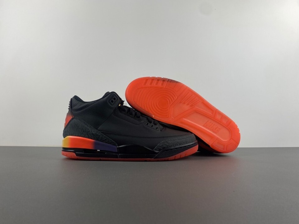 Jordan 3 Retro J. Balvin Rio Smiley Black Rainbow Men's Size US 7-12 | eBay