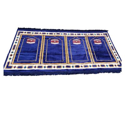 Extra Large Blue Multicoloured Islamic Rug Prayer Mat Musallah Janamaaz ...