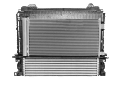 Pacchetto RADIATORE ACQUA RADIATORE AC dell'aria di RADIATORE JAGUAR F ...