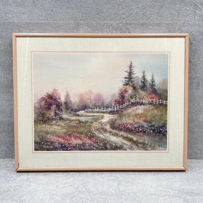 Winding Road Art Print Owen Wexler Matted Glass Framed Metal 11x14 ...