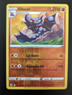 Pokémon TCG Gliscor Fusion Strike 141/264 Reverse Holo Uncommon | eBay