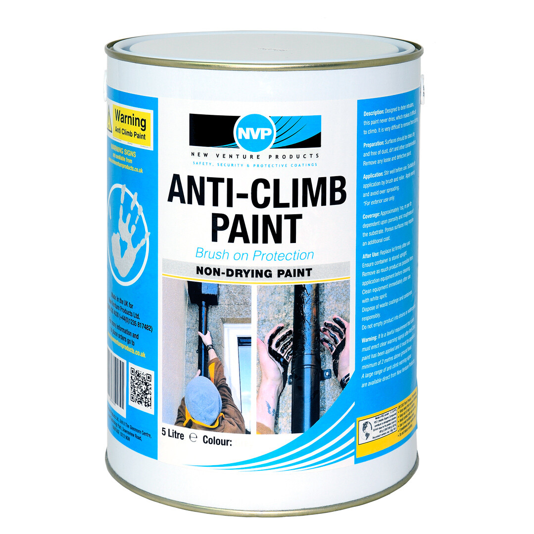 Anti Climb Security Paint, Anti Vandal & Burglar. Sizes 1, 2.5, 5 & 20 ...