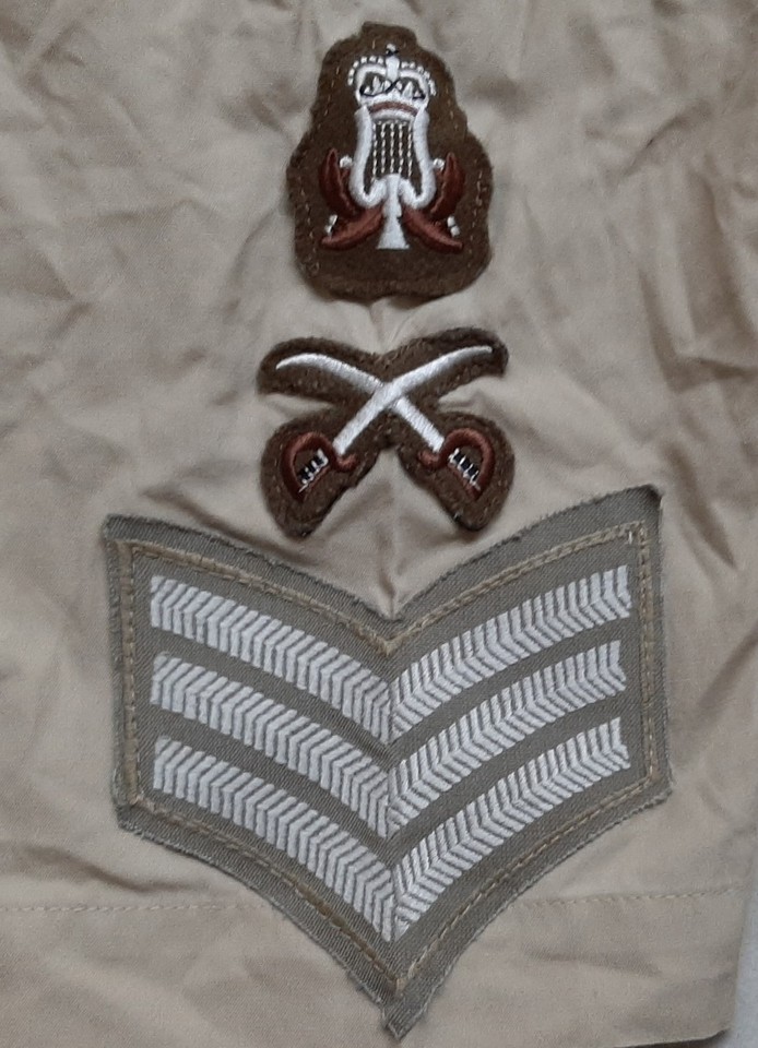 No2 Shirt British Army FAD Uniform Short Sleeves With Rank or Other ...