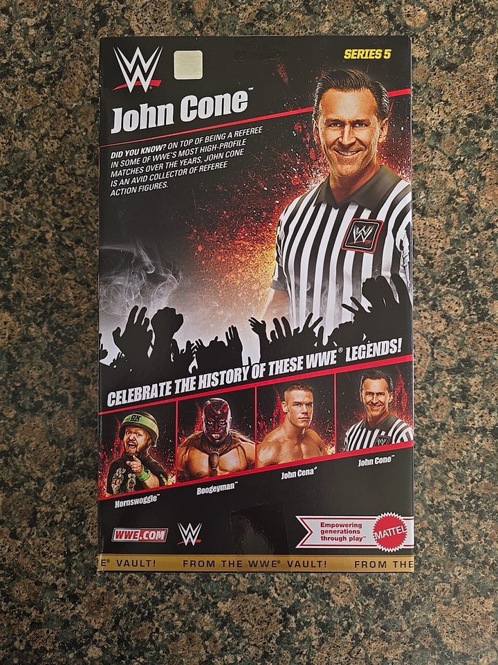 WWE Ringside Exclusive Elite From The Vault Series 5 John Cone Referee ...