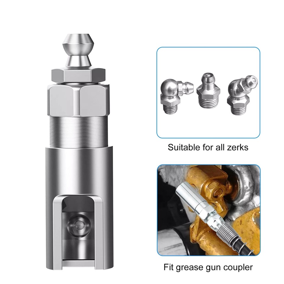 8pcs Grease Gun Injector Needle Dispenser Nozzle 90 Degree Coupler ...
