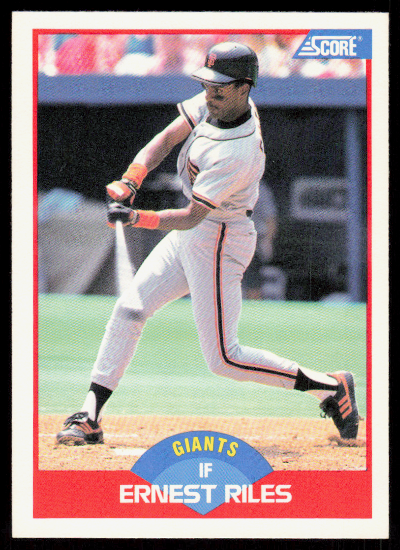 1989 Score 458 Ernest Riles San Francisco Giants | eBay
