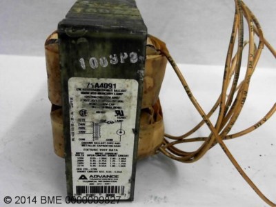 Advance 71A4091 Lighting Auto Transformer Ballast- 400W - 120V - 60 Hz ...