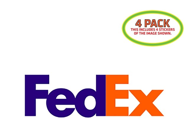 FedEx Sticker Vinyl Decal 4 Pack for sale online | eBay