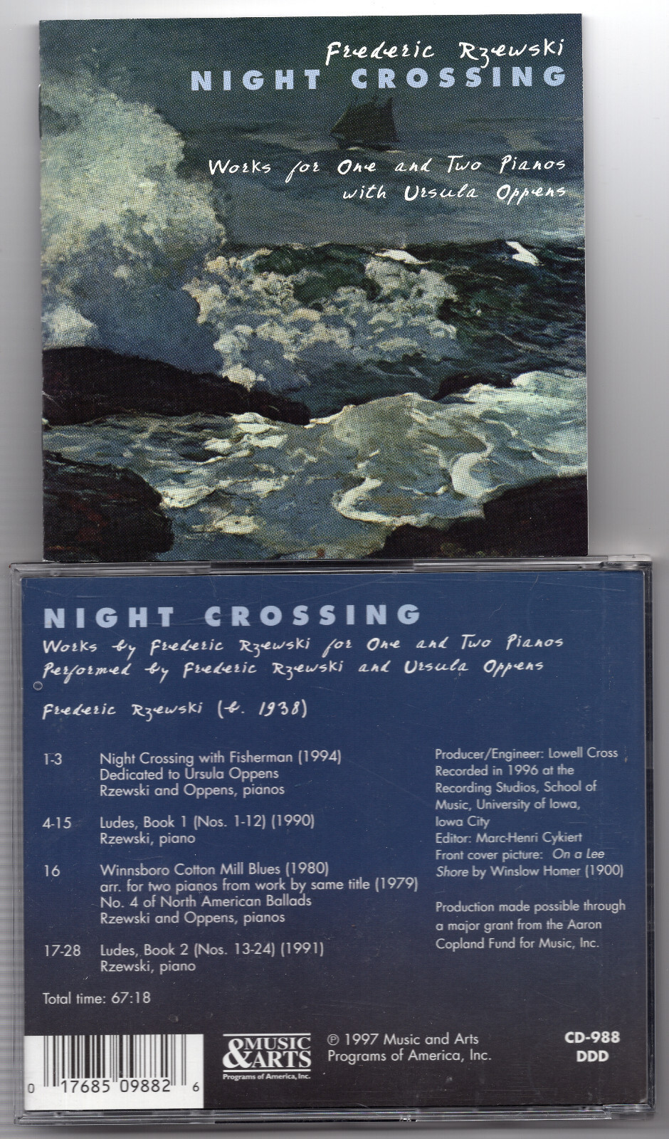 Frederic Rzewski - Night Crossing with Fisherman/Ludes Nos. 1-24, Music ...