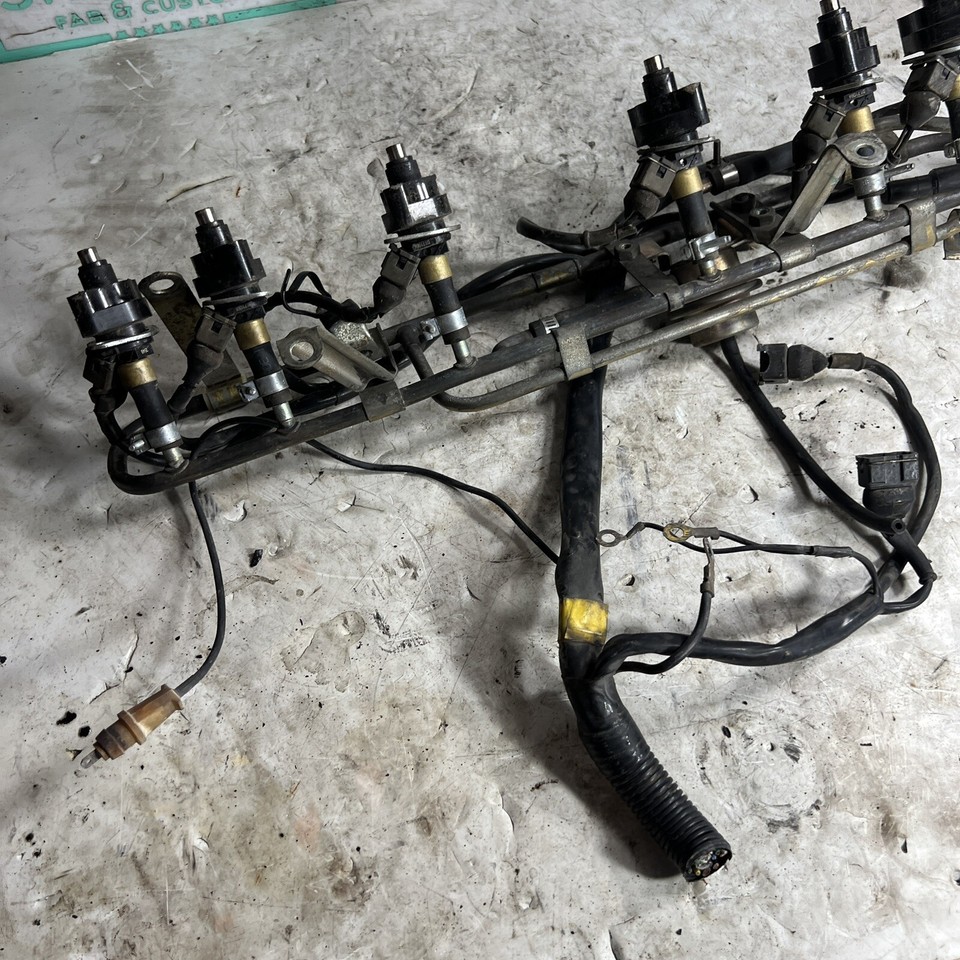 81-83 Datsun 280zx Turbo Fuel Injectors & Fuel Rail & Wiring L28 L28ET ...