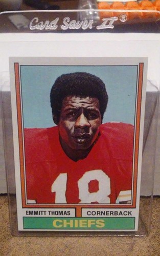 1974 TOPPS FOOTBALL #381 EMMITT THOMAS HOF KANSAS CITY CHIEFS ...