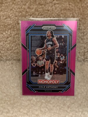 2022-23 Prizm Monopoly Cole Anthony Pink Prizm #64 129/149 Orlando ...