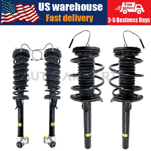 4pcs Front Rear Shock Struts Assys w/EDC Fit BMW E38 740i 740iL 750iL ...