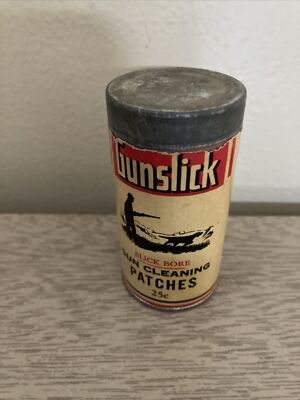 Gunslick Gun Cleaning Patches 3" Can 25 Cents Slick Bore Price Tag | eBay