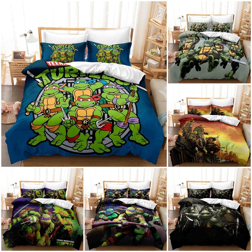 Ninja Turtle Comforter Set Queen Mutant Ninja Turtle Squad Velveteen