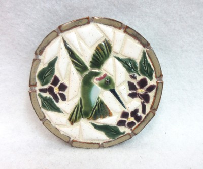 Hummingbird Mosaic Coaster, Mosaic Art Handmade Ceramic Tile Trivets ...