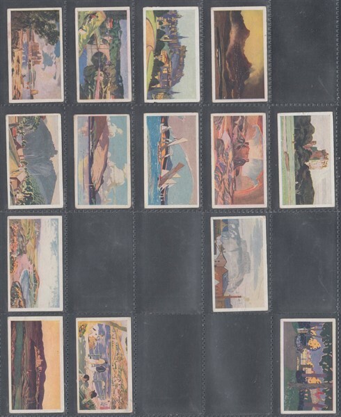 CIGARETTE CARD PART SET J.A. PATTREIOUEX, RAILWAY POSTERS BY FAMOUS ...