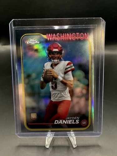 2024 TOPPS CHROME NFL FOOTBALL Jayden Daniels RC True Refractor Commanders | eBay