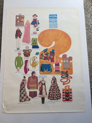 1963 Joseph Magnin Poster "Where the World is Connected" by Betty ...