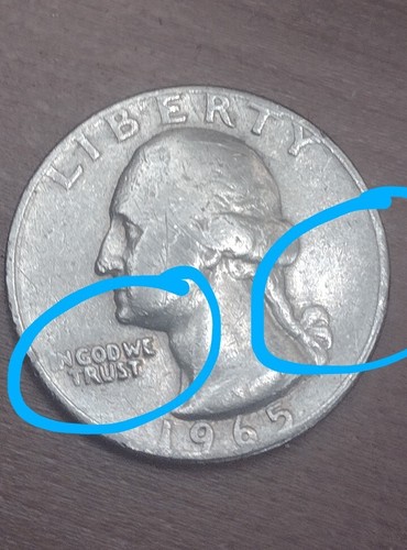 1965 Liberty Quarter No Mint Error Lettering- Rare Find! | eBay