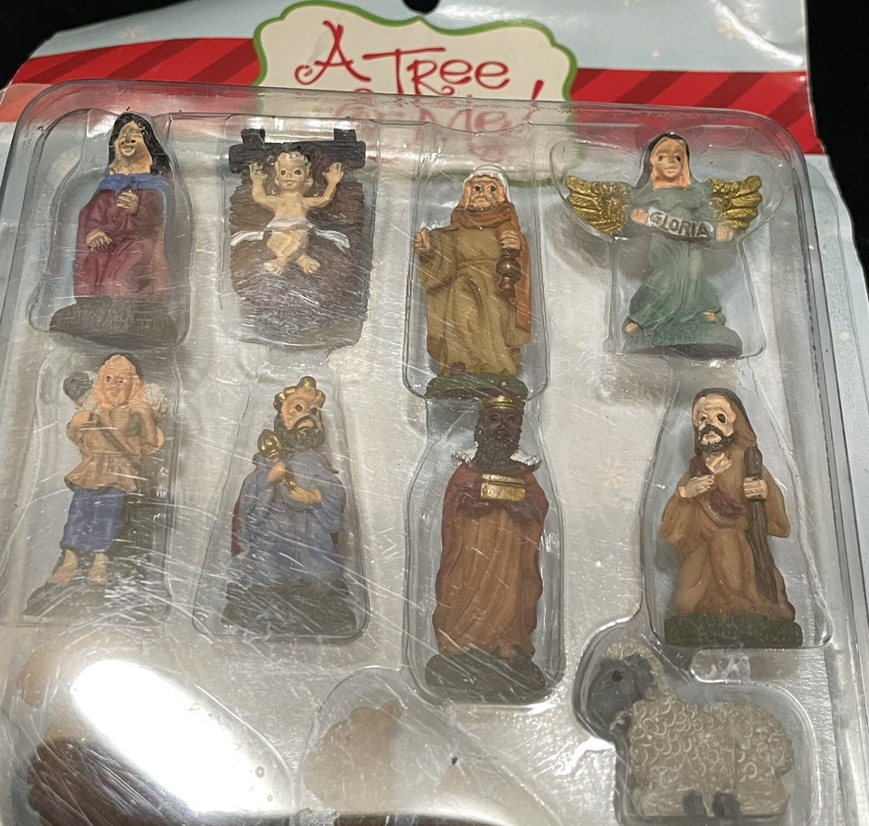 Vintage Miniature Nativity Manger Figurines | eBay