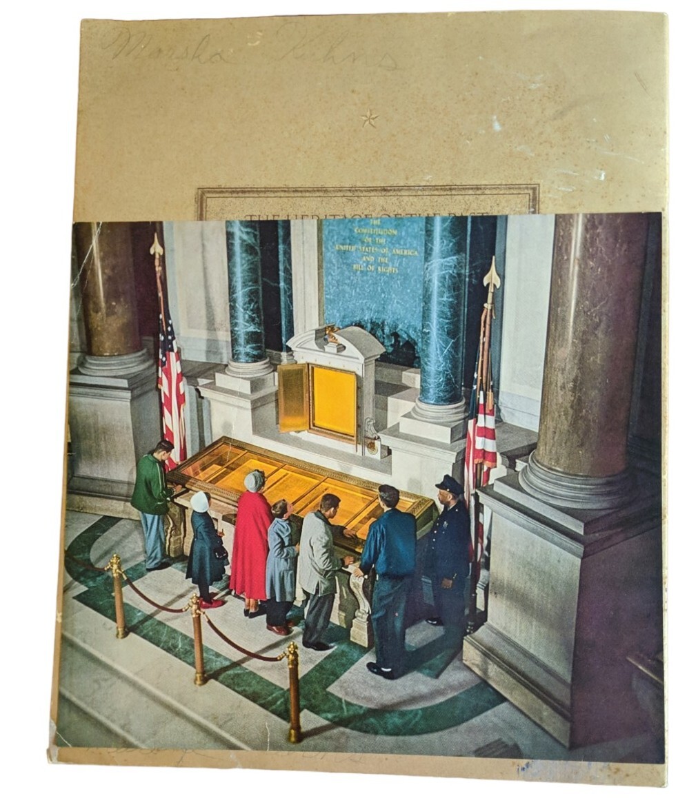 Vtg 1952 National Archives Charters Of Freedom Constitution Viewing ...