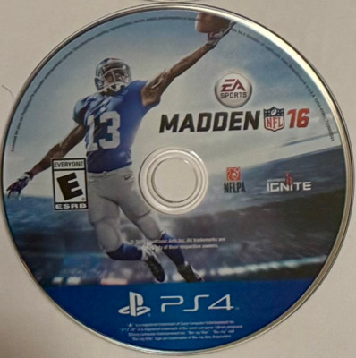 Madden NFL 16 PS4 Sony PlayStation 4 - Disc Only | eBay