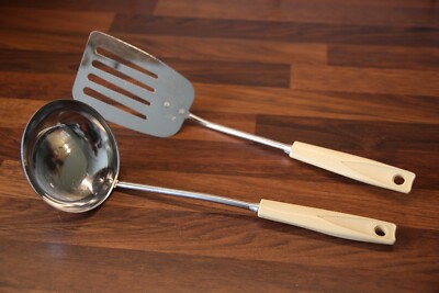 Vintage PRESTIGE Spatula Fish Slice Wide Ladel Stainless Steel Kitchen ...