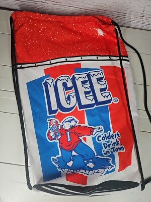 Icee "Coldest Drink In Town" Carry Sack - Canvas Drawstring Beach Bag ...