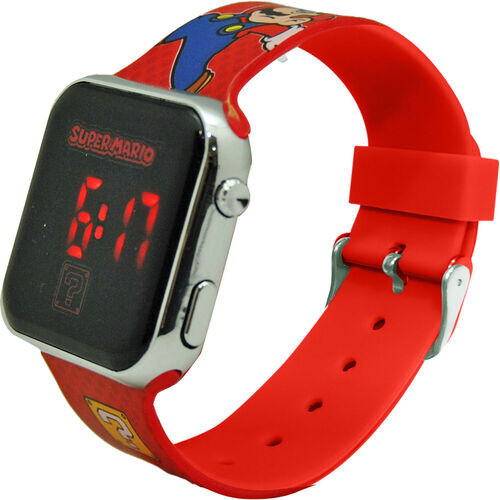 Super Mario Red LED Watch with Silicon Strap | eBay