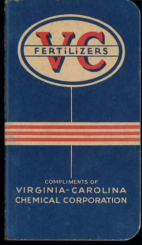 Memo Pad: Fertilizers VC Virgina-Carolina Chemical Corperation S5C-001 ...