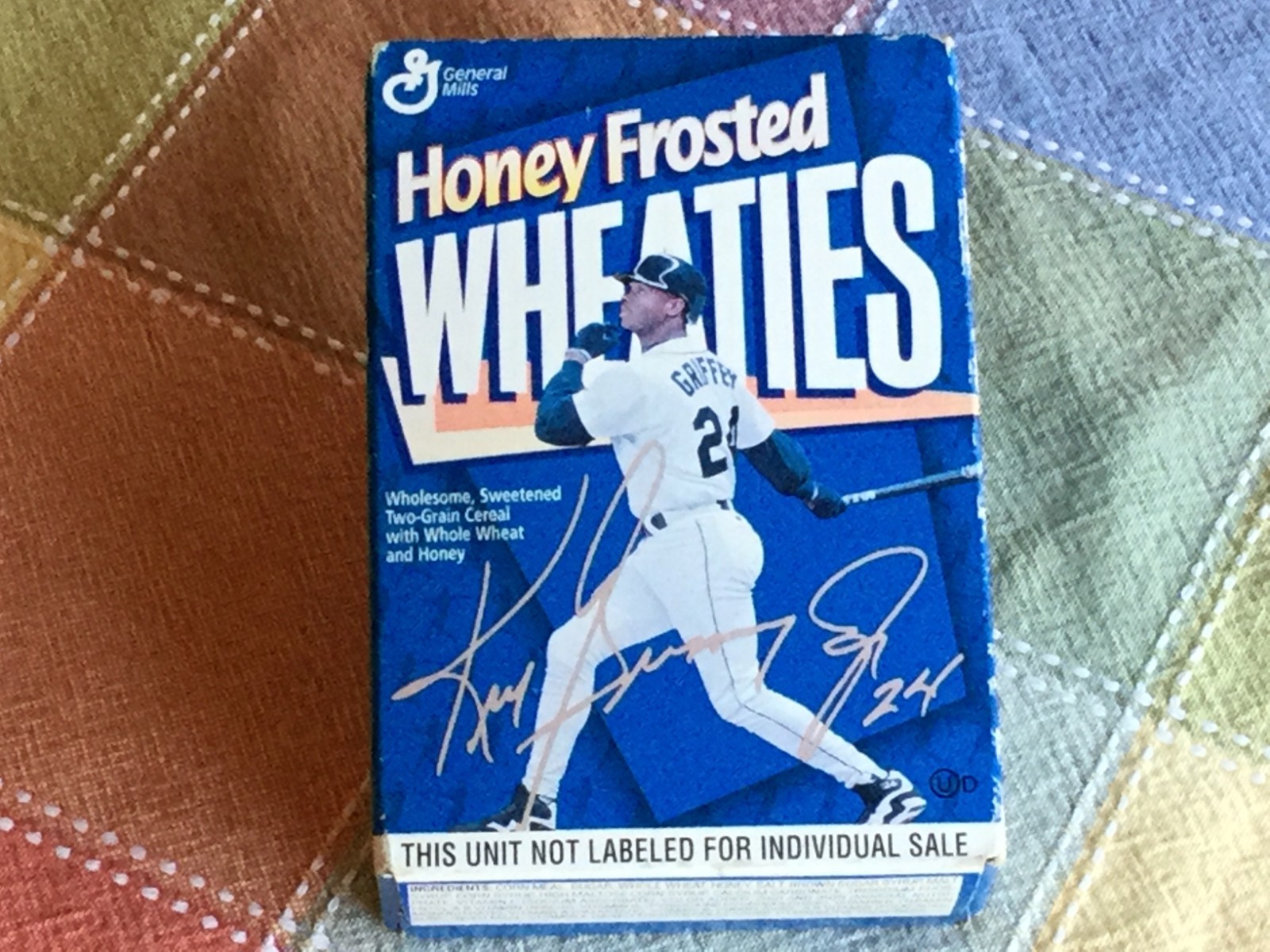 Ken Griffey Jr Mini Honey Frosted Wheaties Cereal Box Collector's ...