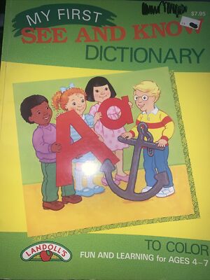VIntage 1993 Preschool Press My very First See and Know Dictionary ...