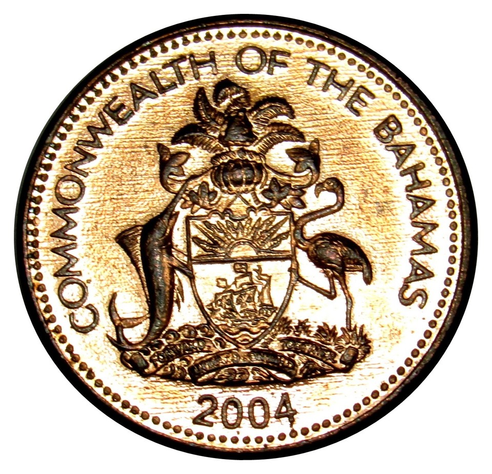 Bahamas 1 Cent coin 2004 km#59a Starfish | eBay