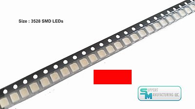 Pack of 100 Red 1210 PLCC-2 3528 SMD SMT LED Light Chip | eBay