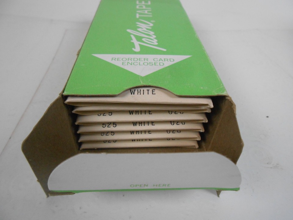 Vintage Talon Tapes Original box of 6 Middy Braid 525 020 White | eBay