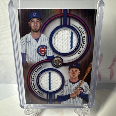 Pete Crow-Armstrong Cody Bellinger 2025 Topps Tribute Dual Relics Card ...