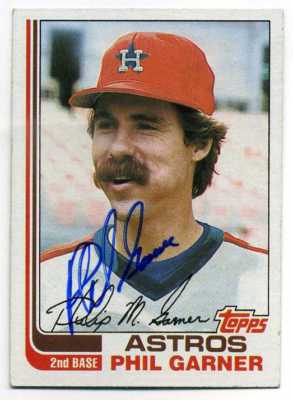 PHIL GARNER Signed Autographed 1982 Topps #683 Astros Guaranteed ...