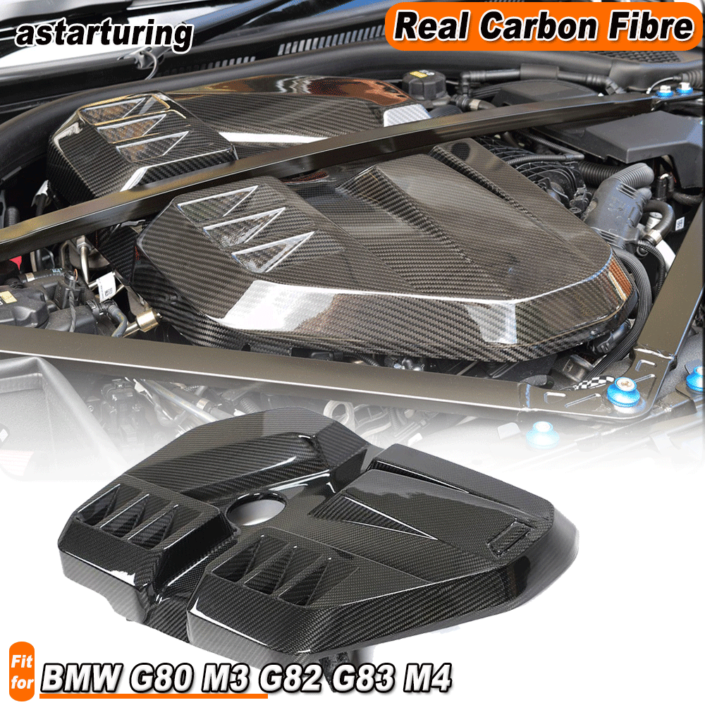 For 2021-23 BMW G80 M3 G82 G83 M4 DRY CARBON FIBER Front Engine Hood Cover Trim | eBay